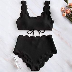 Tops | Scallop Bikini Set | Poshmark